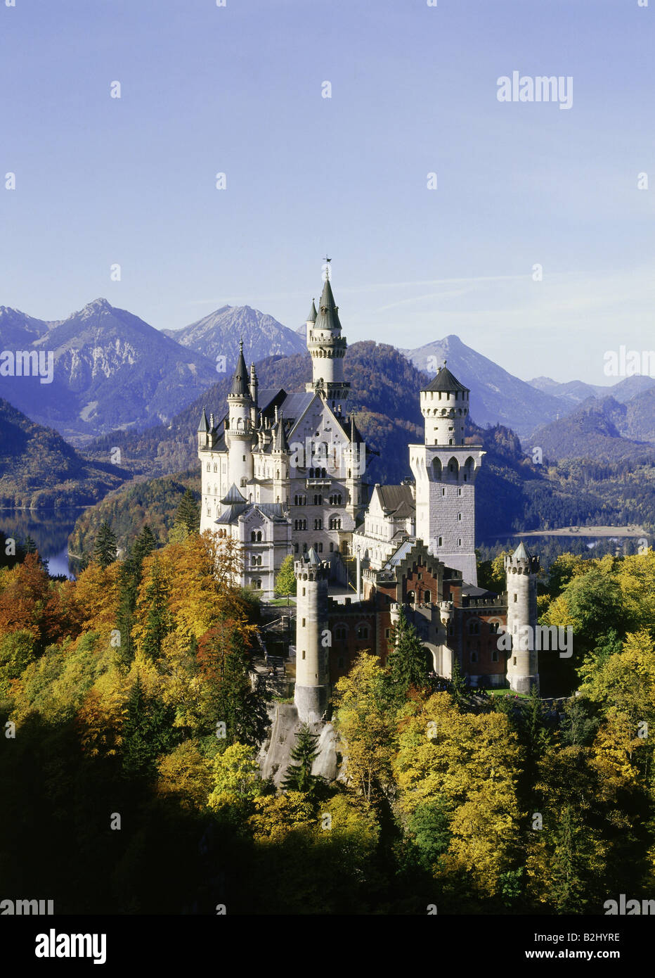 Exterior neuschwanstein castle built ludwig hi-res stock photography ...
