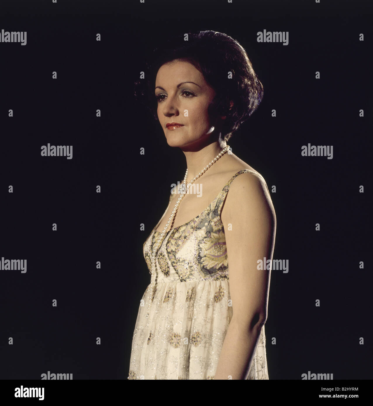 Lehmann, Charlotte, * 1938, German singer (soprano), half length, 1970s ...