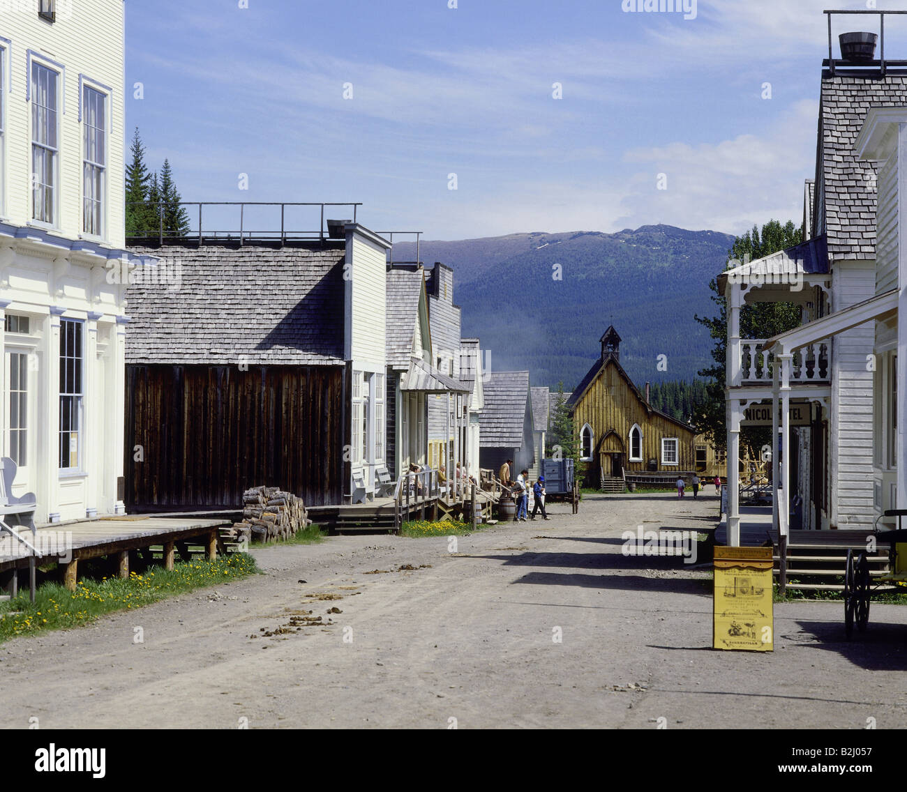 geography / travel, Canada, Barkerville Historic Park, street, gold ...