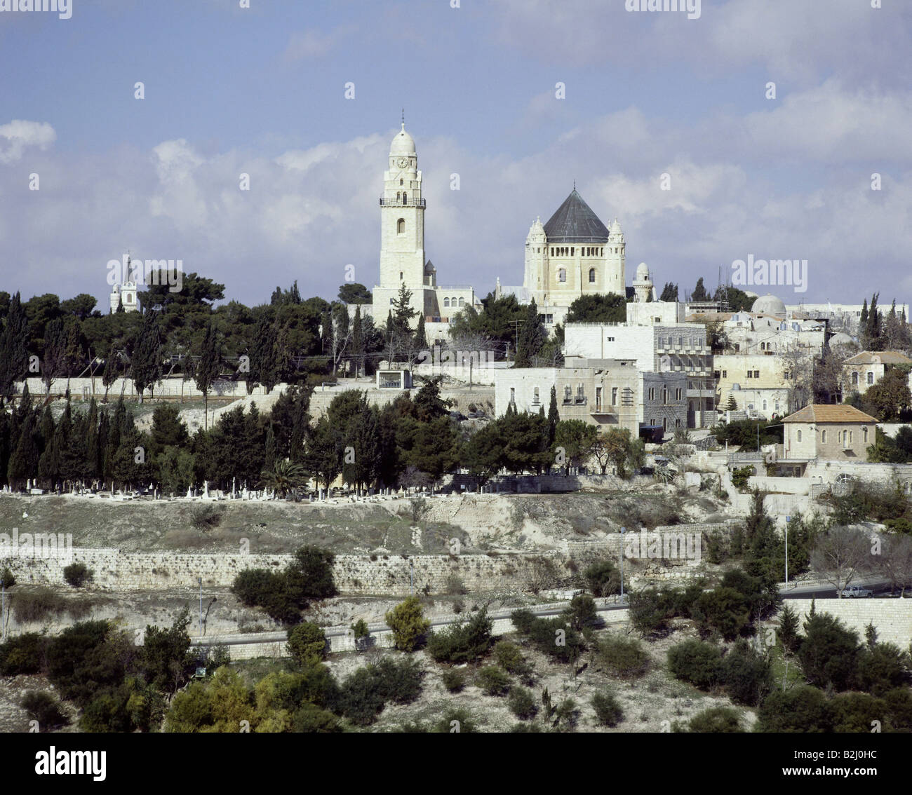 geography / travel, Israel, Jerusalem, overviews, Mount Zion, temple ...