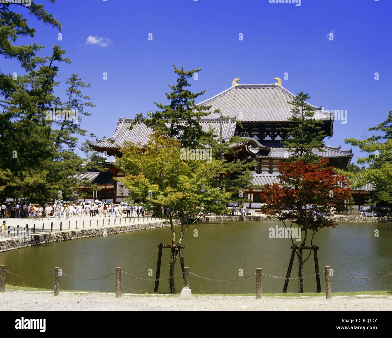 geography / travel, Japan, Nara, buildings, Nandaimon - Todaiji temple ...
