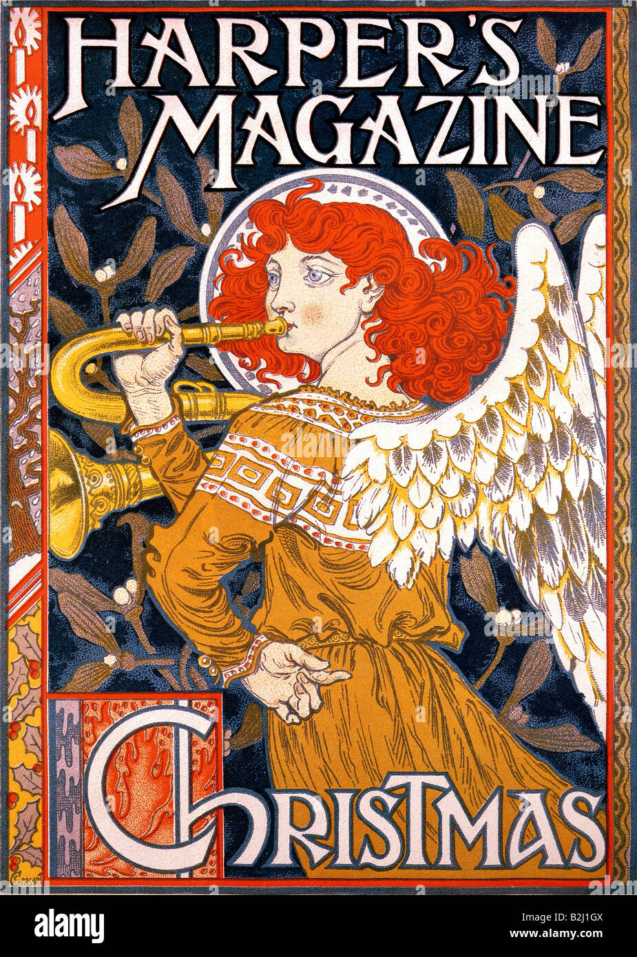 presse, magazines, "Harper's Magazine", cover, christmas, circa 1905 / ...