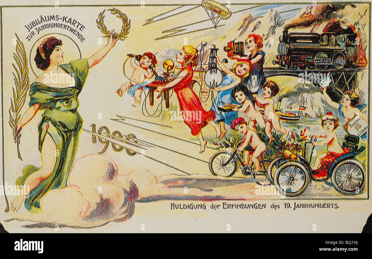 festivity, New Year, 1900 Stock Photo - Alamy