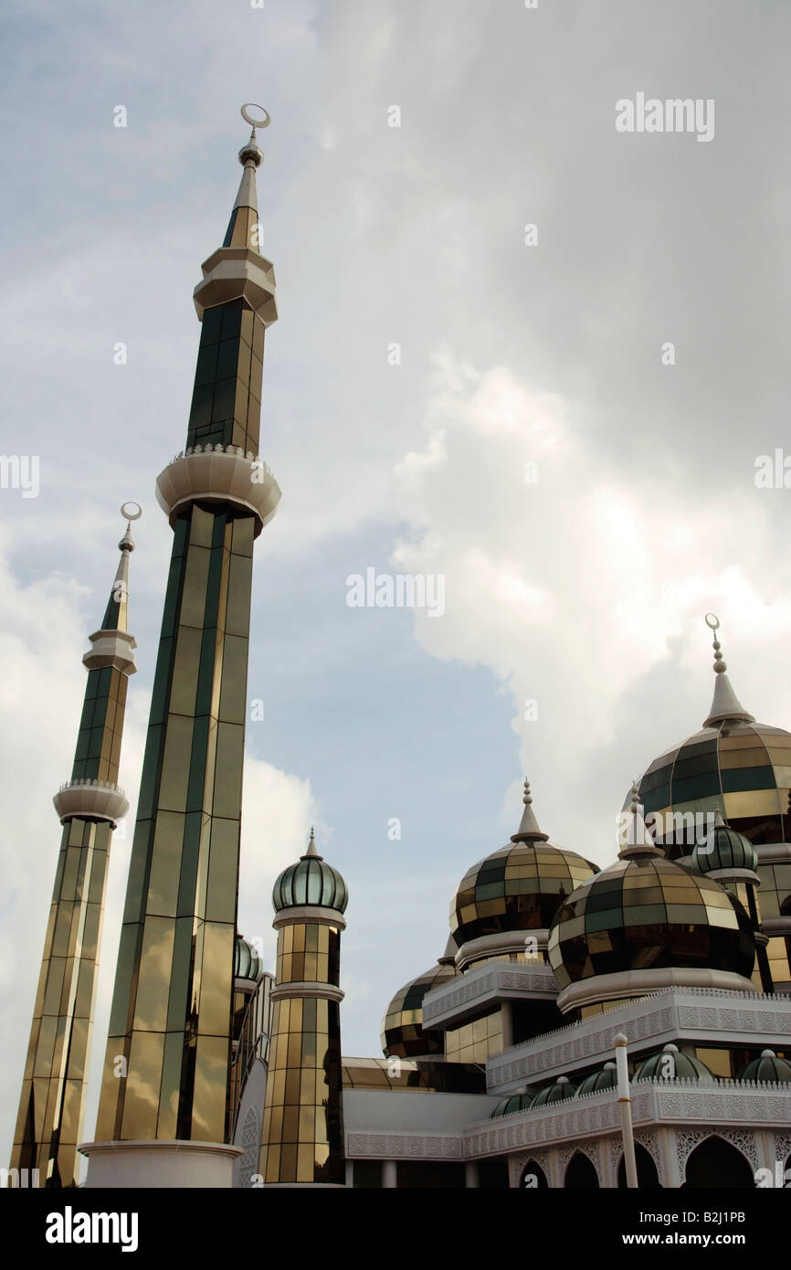 Crystal Mosque at Wan Man island in Kuala Terengganu Malaysia. It was ...