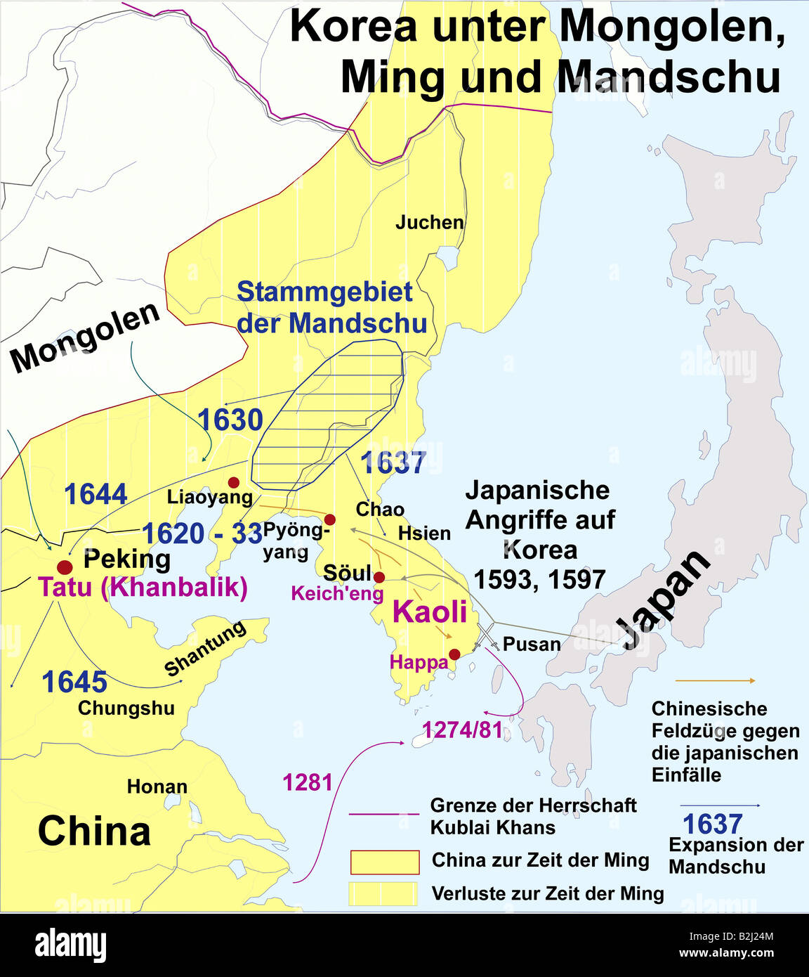 Ming battle at pyongyang hi-res stock photography and images - Alamy