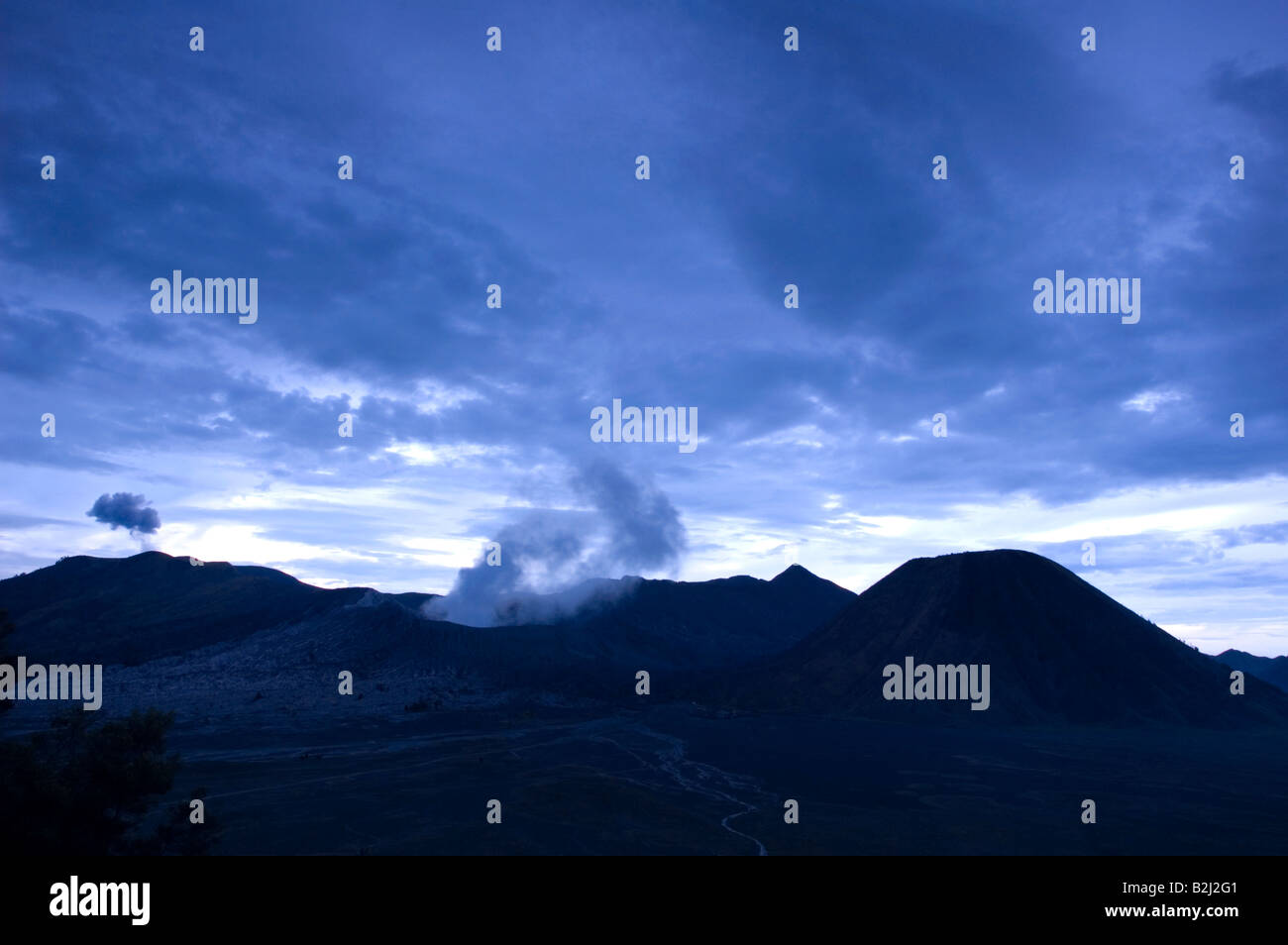 active volcano in East Java Stock Photo - Alamy