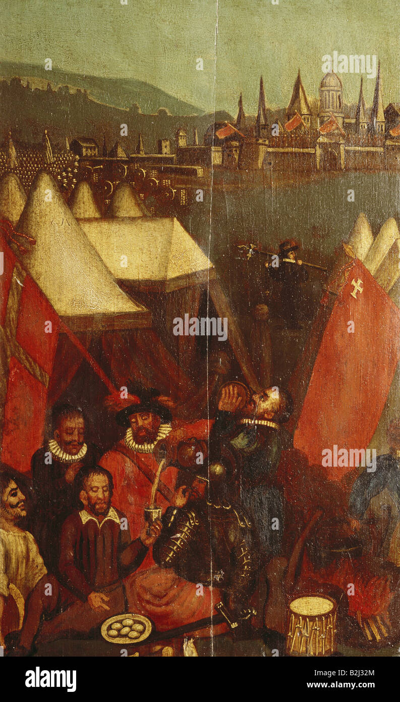Medieval drinking painting hi-res stock photography and images - Alamy