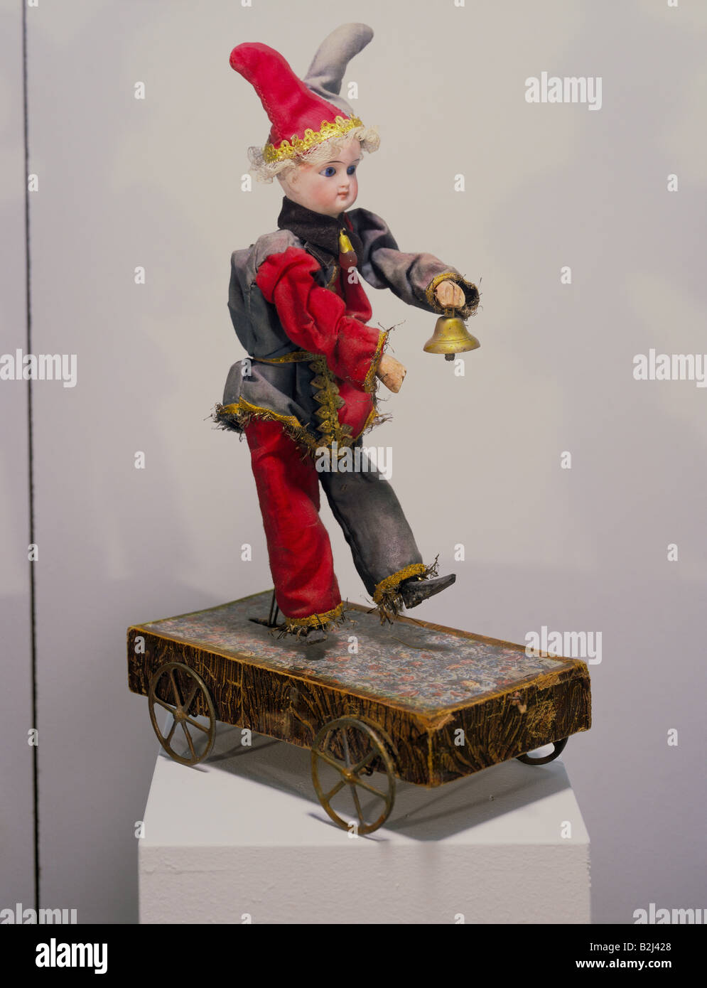 toys, mechanical toys, figure, jumping clown, probably from Sonneberg ...