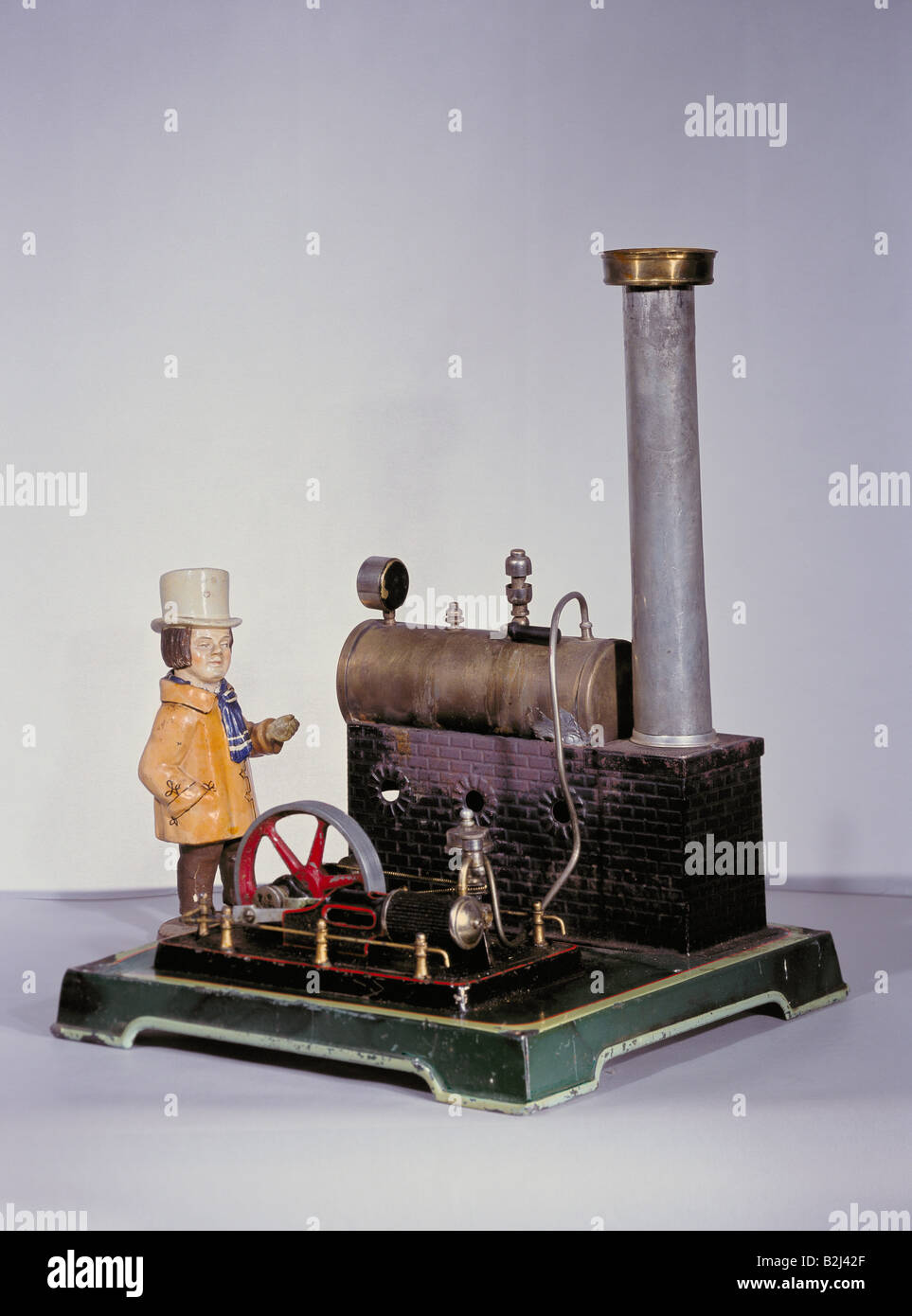 toys, mechanical toys, steam engine, metal sheet, Germany, early 20th ...