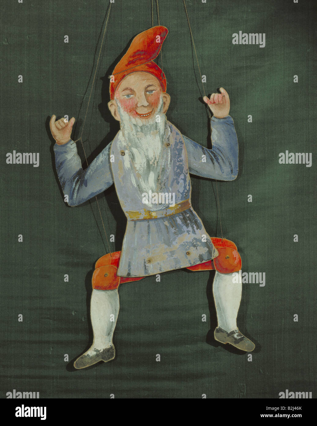 theatre, puppet theatre, marionettes, dwarf as jumping jack, 19th ...