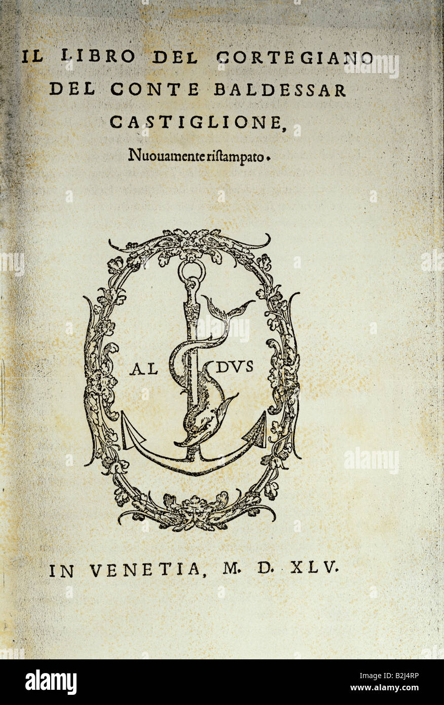 Book of the courtier castiglione hi-res stock photography and images ...