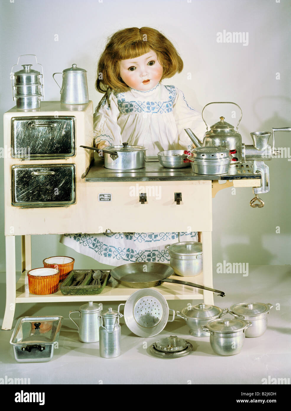 toys, dolls, doll`s kitchen, Maerklin company, Goeppingen, Germany ...