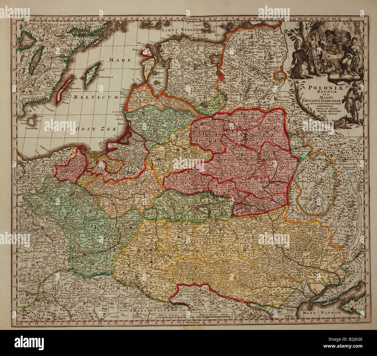 cartography, maps, Kingdom of Poland, copper engraving, "Atlas Novus ...