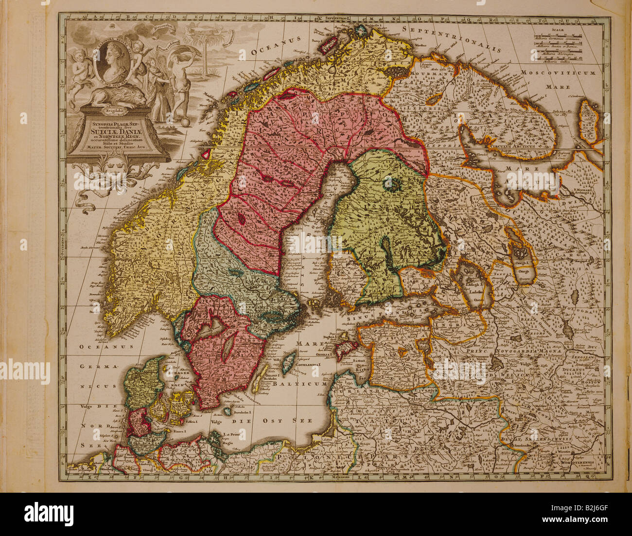 Scandinavia map and cartography hi-res stock photography and images - Alamy