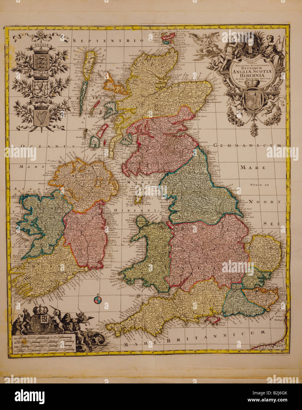 Great britain map 18th century hi-res stock photography and images - Alamy