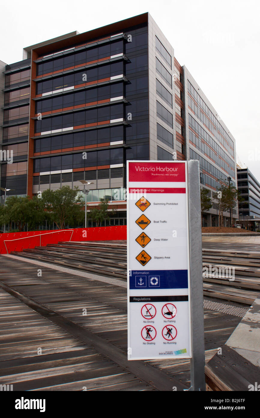 Victoria Harbour in Melbourne Victoria Australia Stock Photo - Alamy