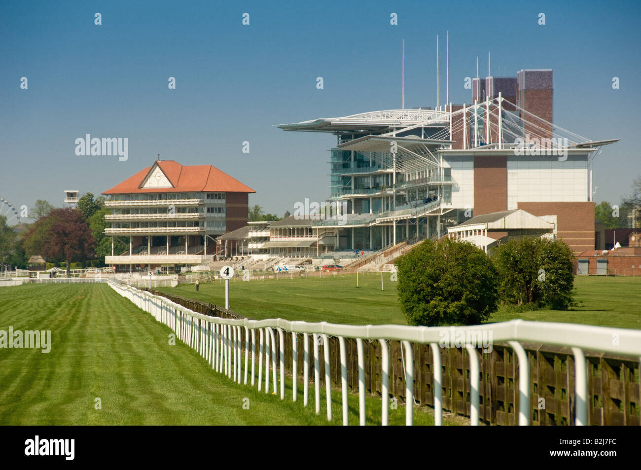 County Stand with Melrose stand in the distance at York Racecourse ...