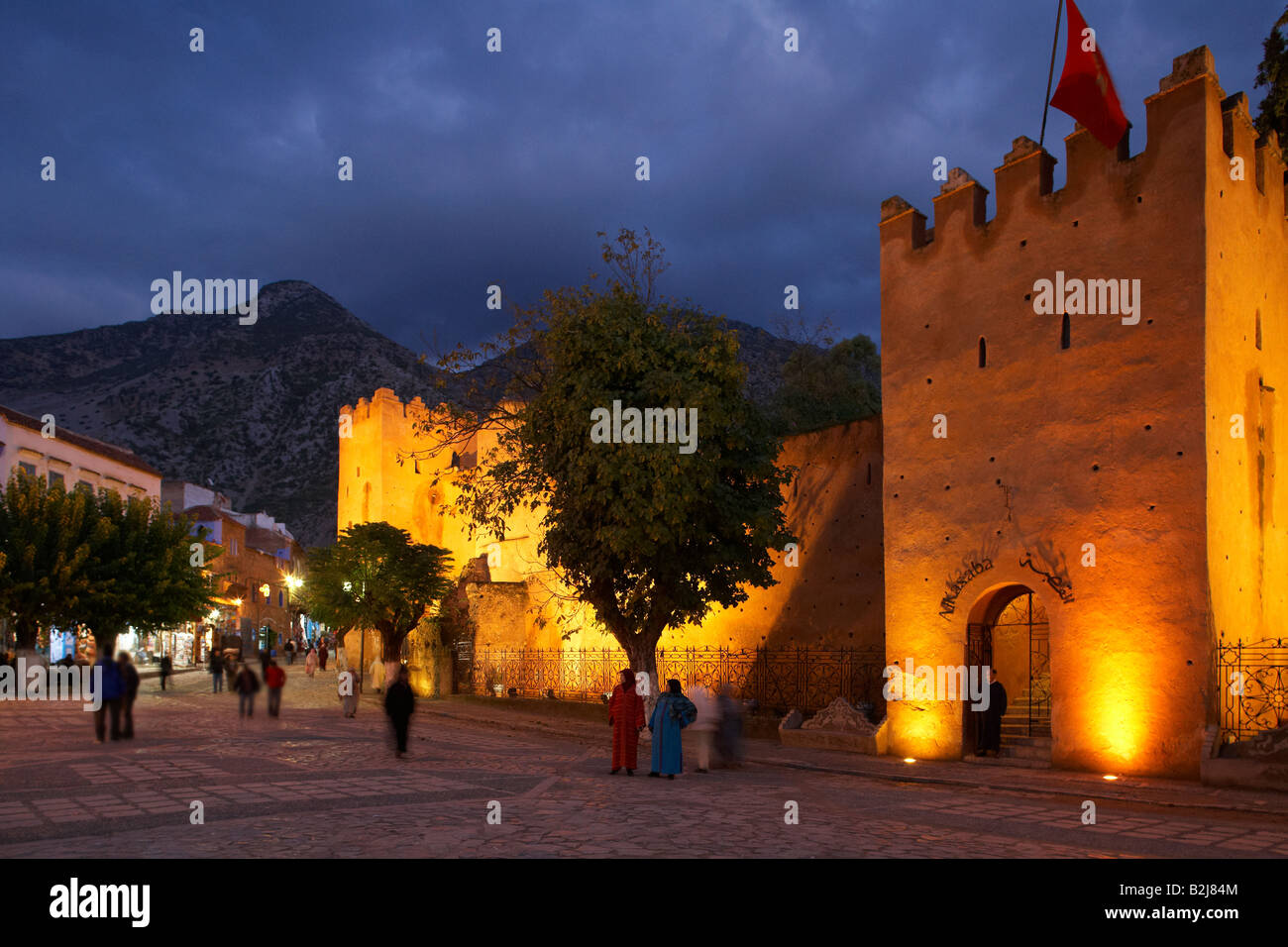 Plaza uta el hammam fondouk chefchaouen hi-res stock photography and ...