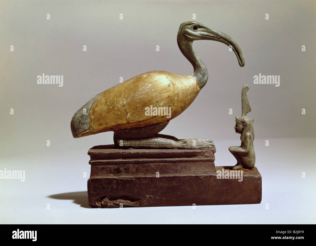 geography / travel, Egypt, religion, god Thoth as Ibis and goddess Maat ...