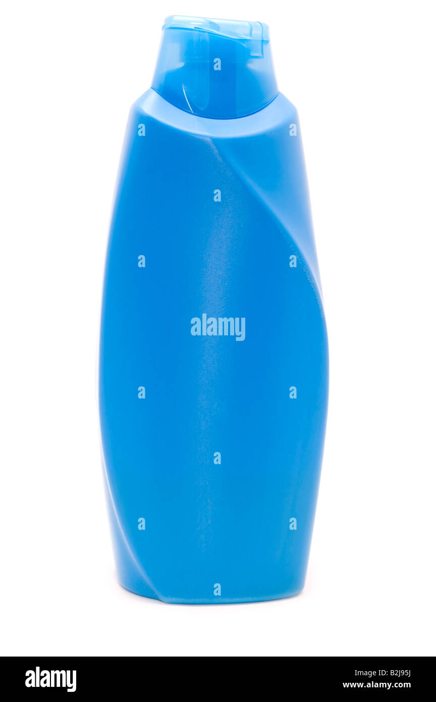 object on white kitchen utensil Blue plastic bottle Stock Photo - Alamy