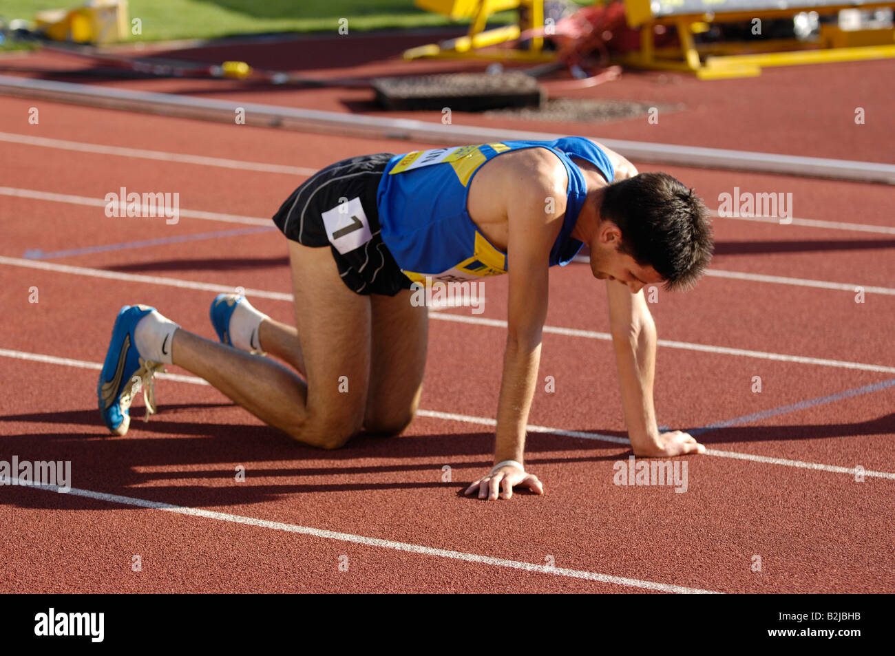 Exhausted after race hi-res stock photography and images - Alamy