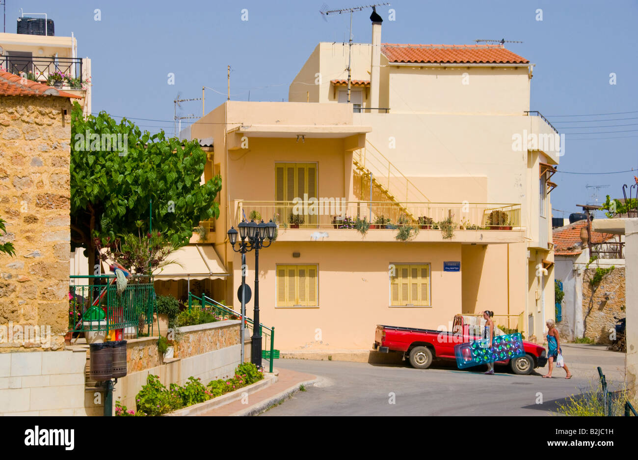 Cretan street scene hi-res stock photography and images - Alamy