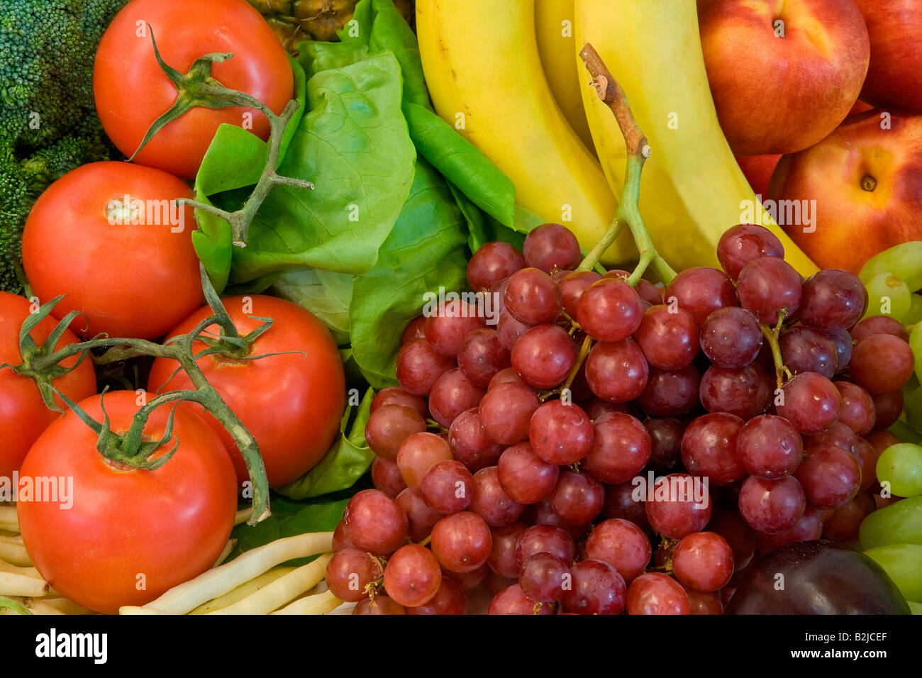 This is a close up of vegetables and fruits Stock Photo - Alamy