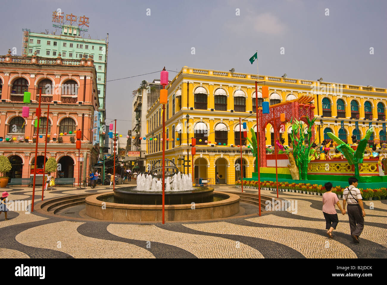 Asia china macau portuguese tile hi-res stock photography and images ...