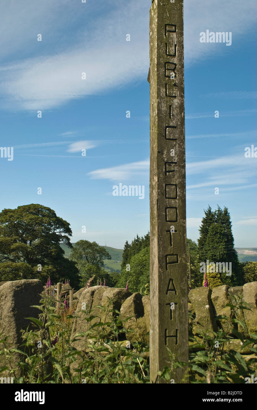 Walkers marker sign hi-res stock photography and images - Alamy
