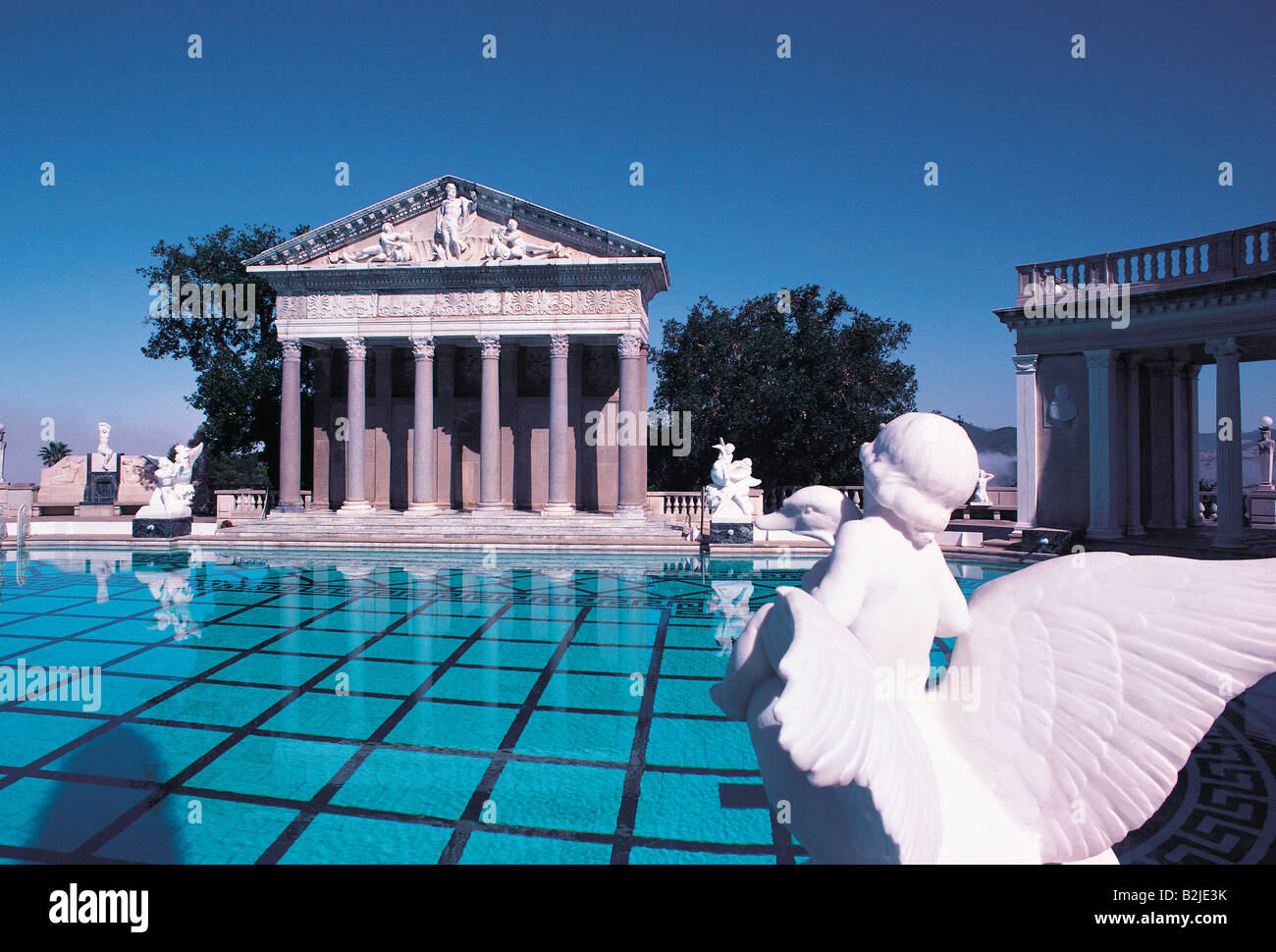 Neptune pool at Hearst castle in Santa Barbara, California, USA Stock ...