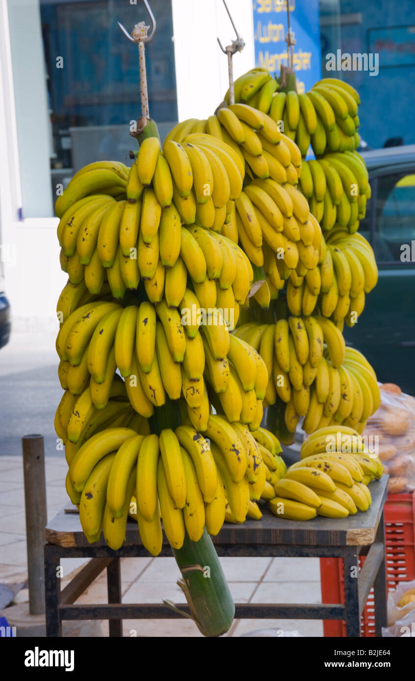 Fruit and veg shop in Malia Old Town on the Greek Mediterranean island ...
