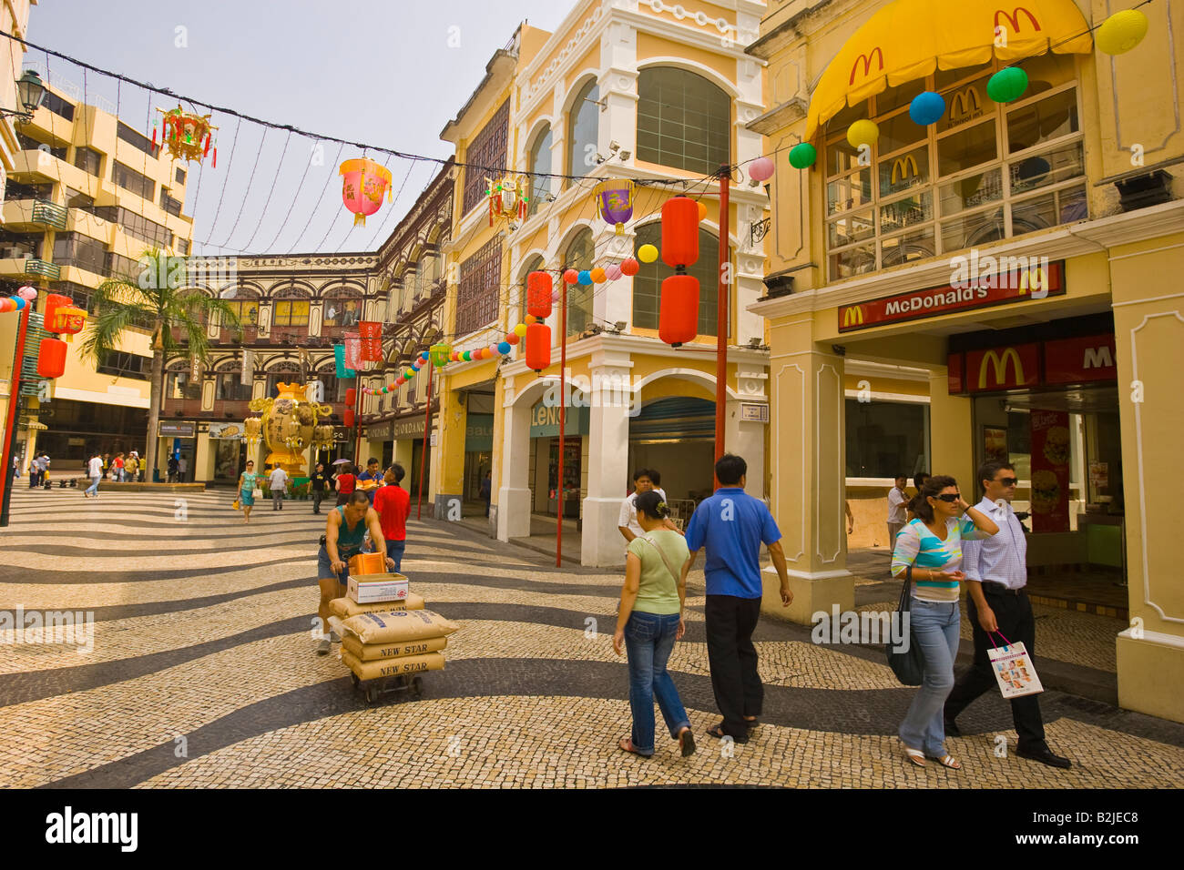 Asia china macau portuguese tile hi-res stock photography and images ...