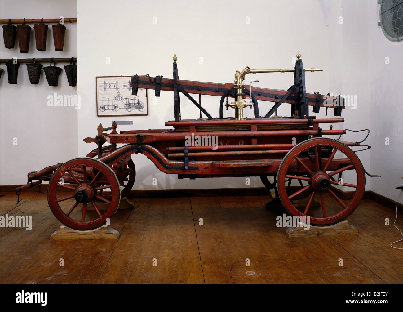 Horse drawn fire engine hi-res stock photography and images - Alamy