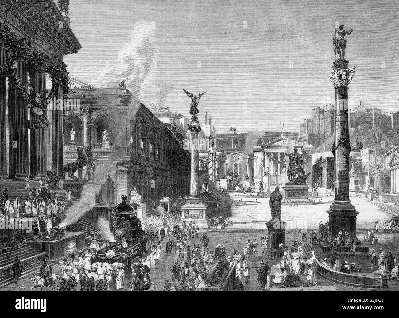 geography/travel, Rome, Forum Romanum, 2nd century AD, religious ...