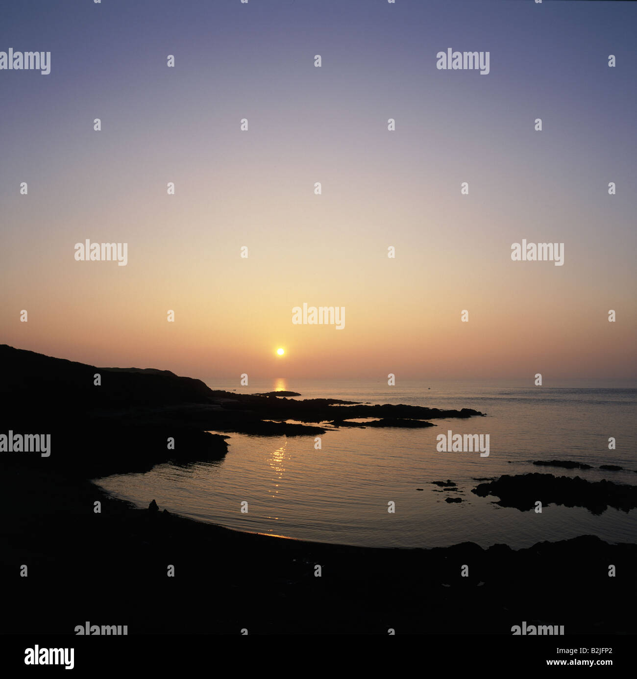 Nefyn Golf Club Borth Wen Lyn Peninsula View out to sea along coast ...