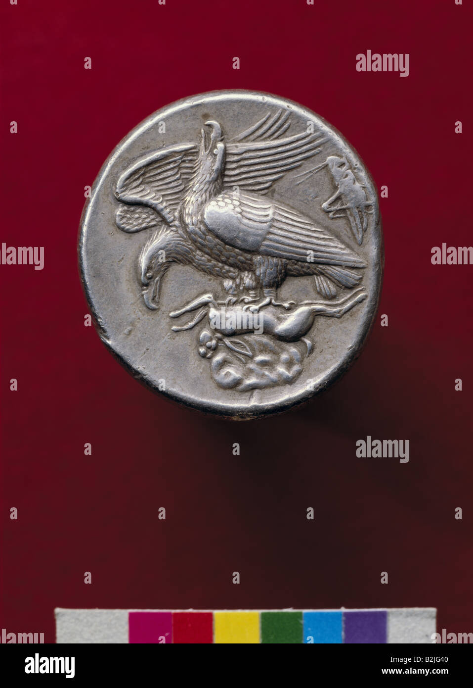 money / finance, coins, ancient world, Italy, Dekadrachmon, two eagels ...