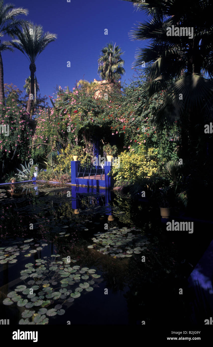 Yves Saint Laurent s House and garden Marrakesh Morocco Stock Photo - Alamy