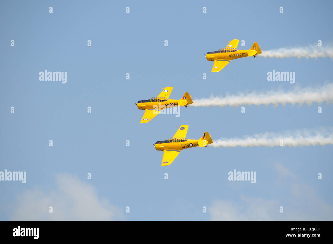 The Canadian Harvard Aerobatic Team at the Rochester NY International ...
