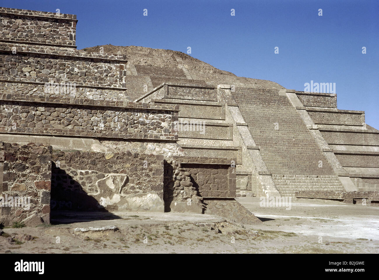 geography / travel, Mexico, Teotihuacan, Aztecs town, moon pyramid ...