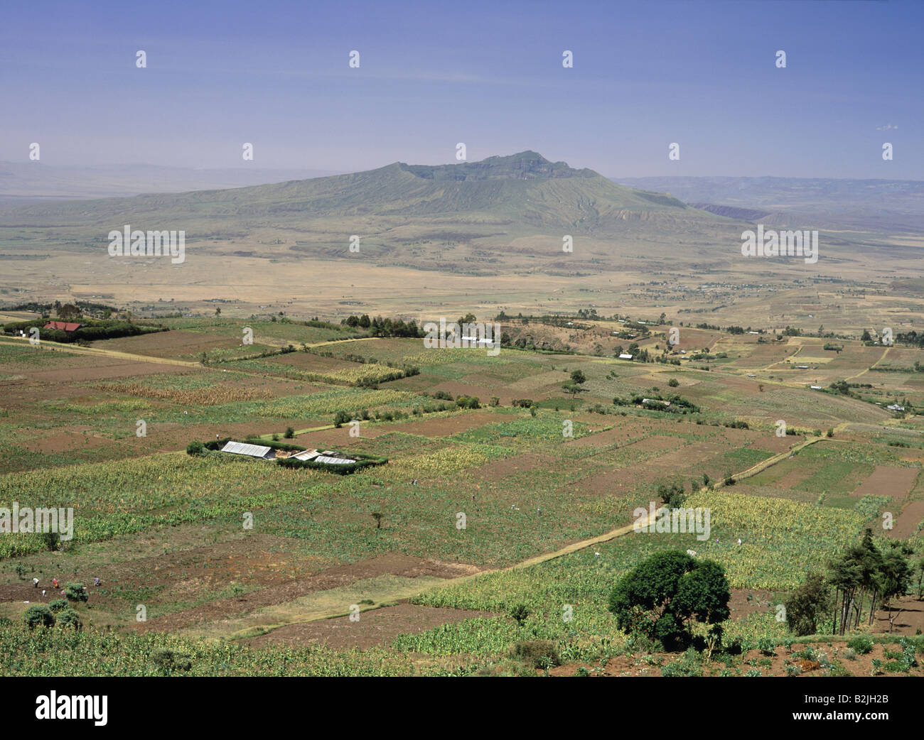 View over valley plain Naivasha Mount Longonot cone shape Extinct ...
