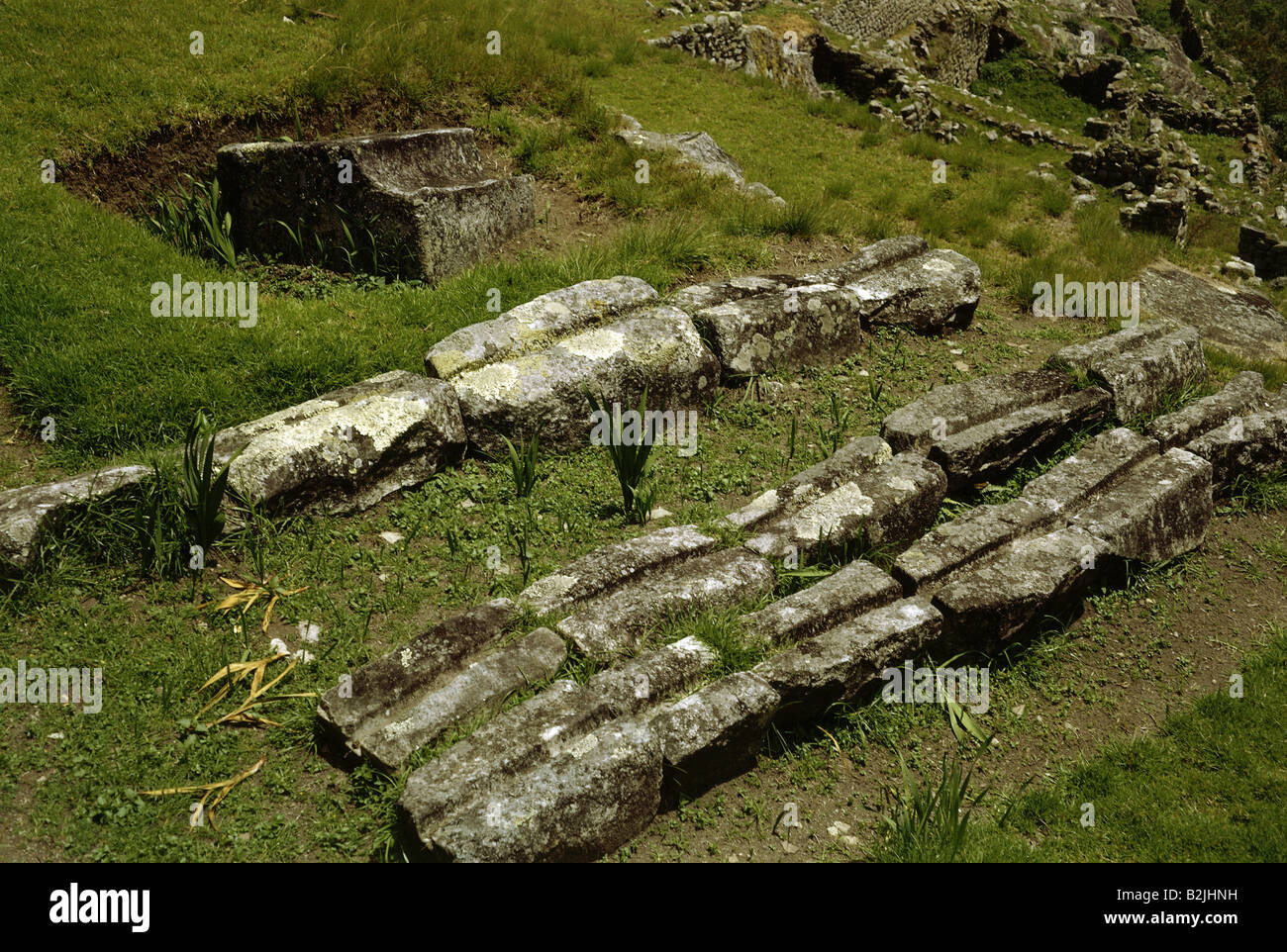geography / travel, Peru, Machu Picchu, Inca town, water channel ...