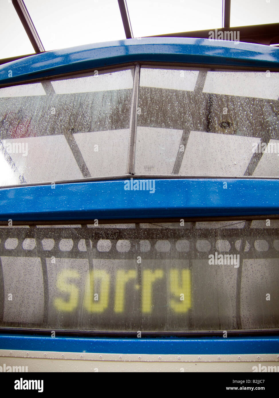 Bus sorry not in service hi-res stock photography and images - Alamy