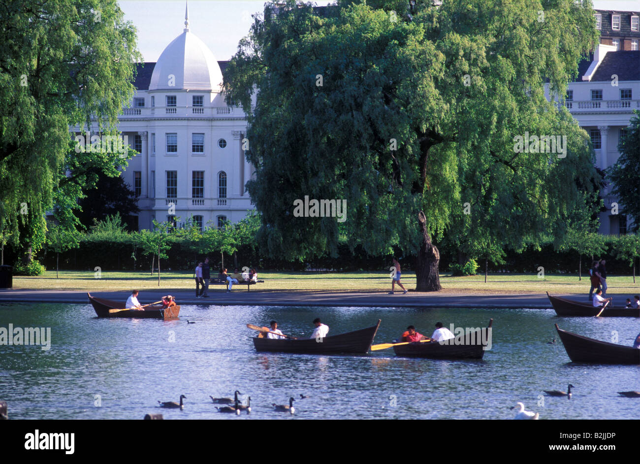 Boating on the lake Regent s Park London Stock Photo - Alamy