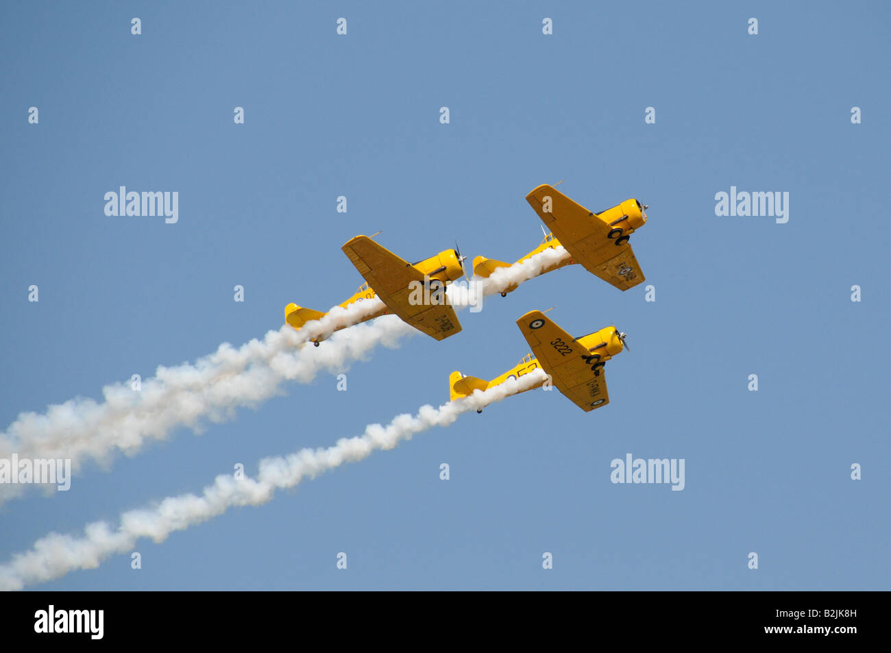 The Canadian Harvard Aerobatic Team at the Rochester NY International ...