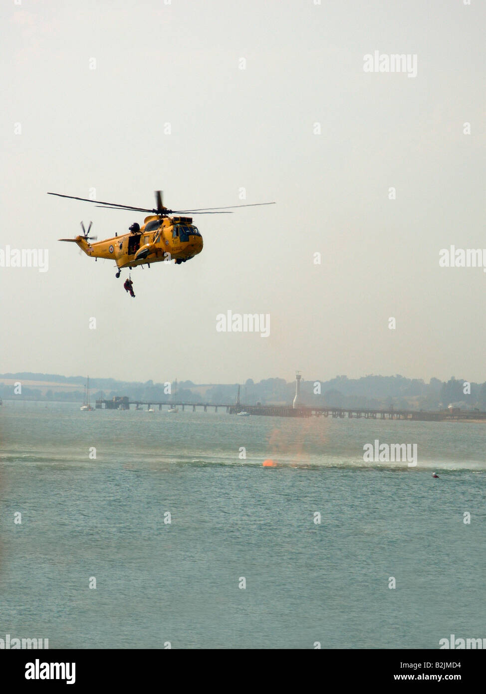RAF Sea King helicopter display Stock Photo - Alamy