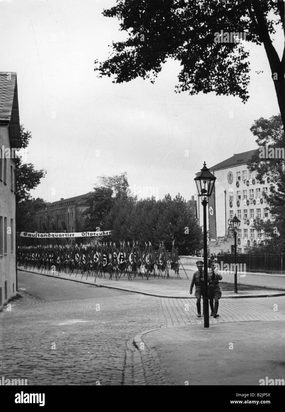 Nuremberg rally flags Black and White Stock Photos & Images - Alamy