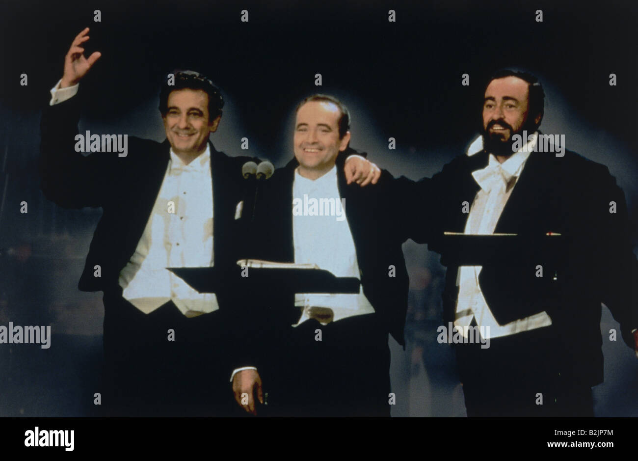 Jose carreras and placido domingo the three tenors hi-res stock ...