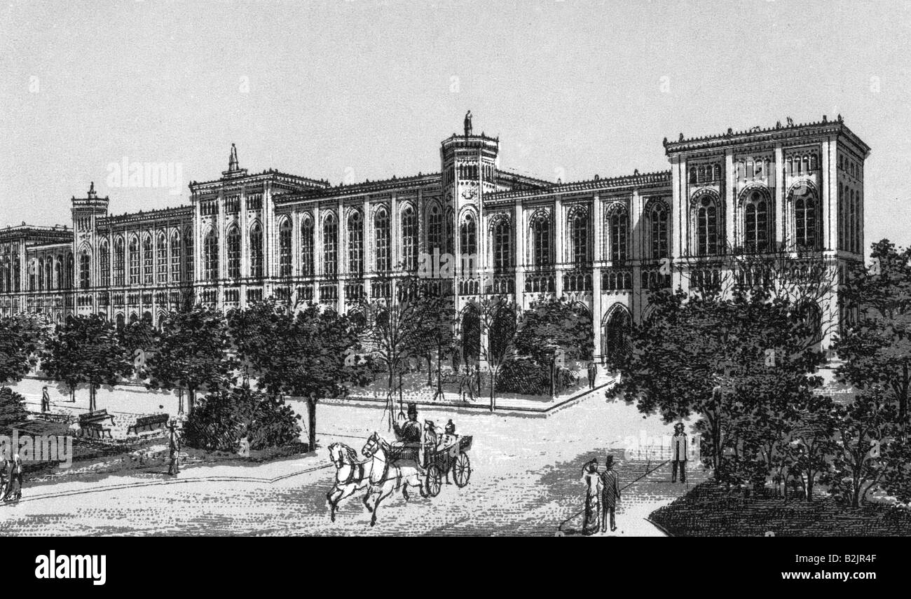 geography/travel, Germany, Munich, building of the Royal Bavarian ...