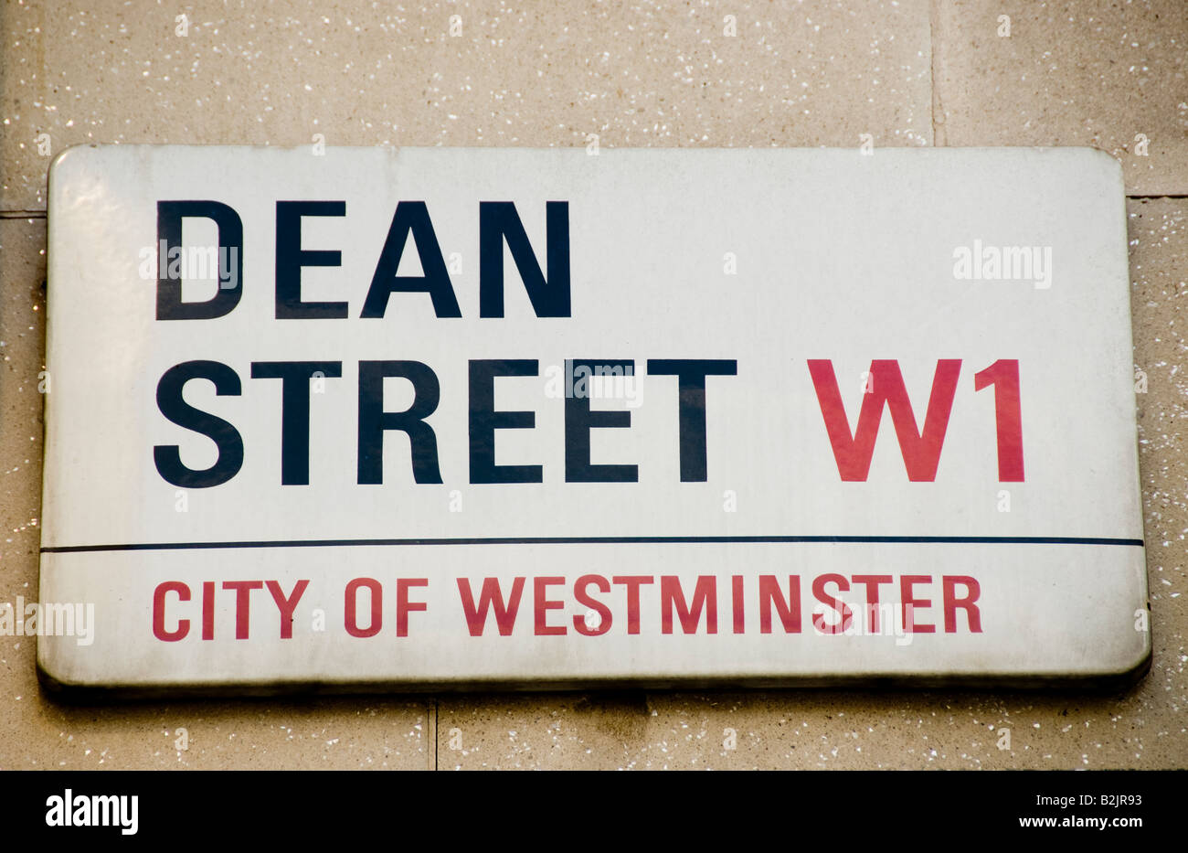 Dean Street sign in London Stock Photo - Alamy