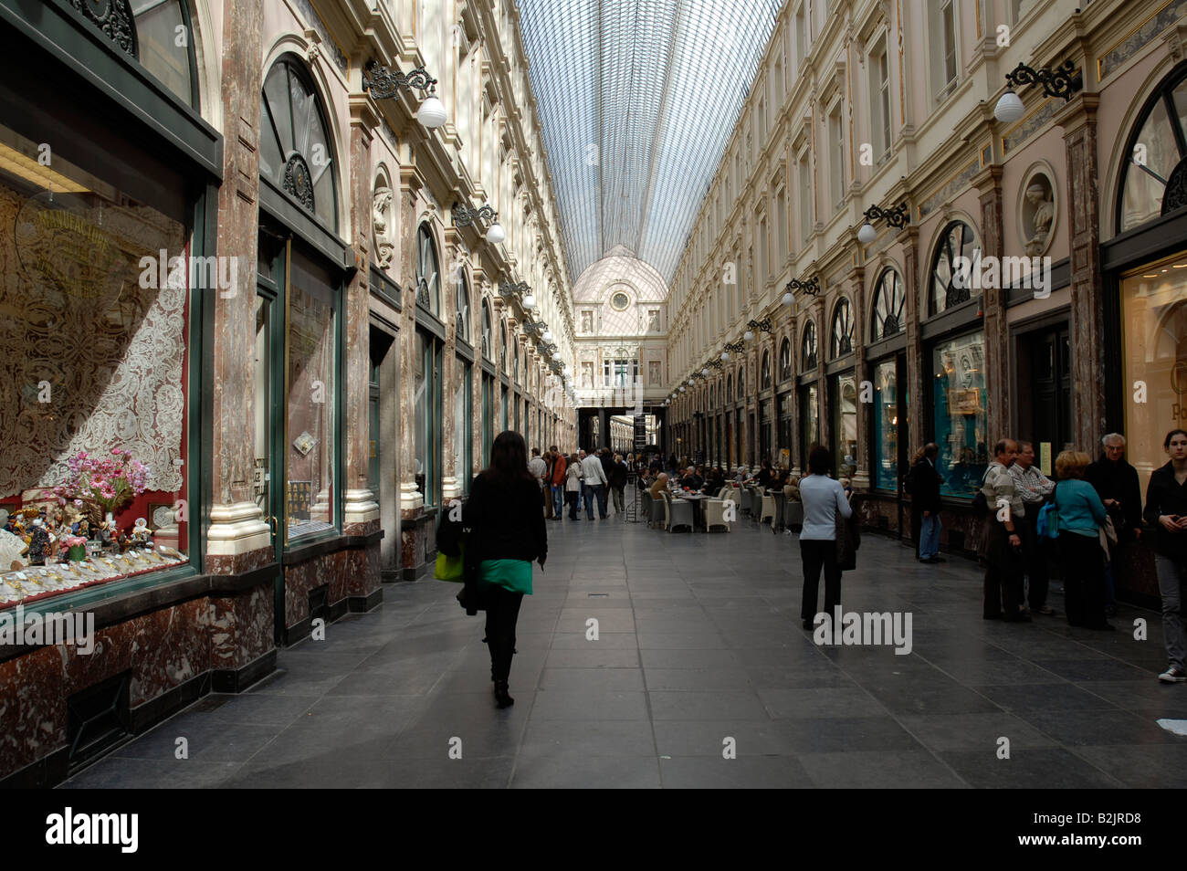 Saint Hubert Royal Gallery Brussels Belgium Stock Photo - Alamy